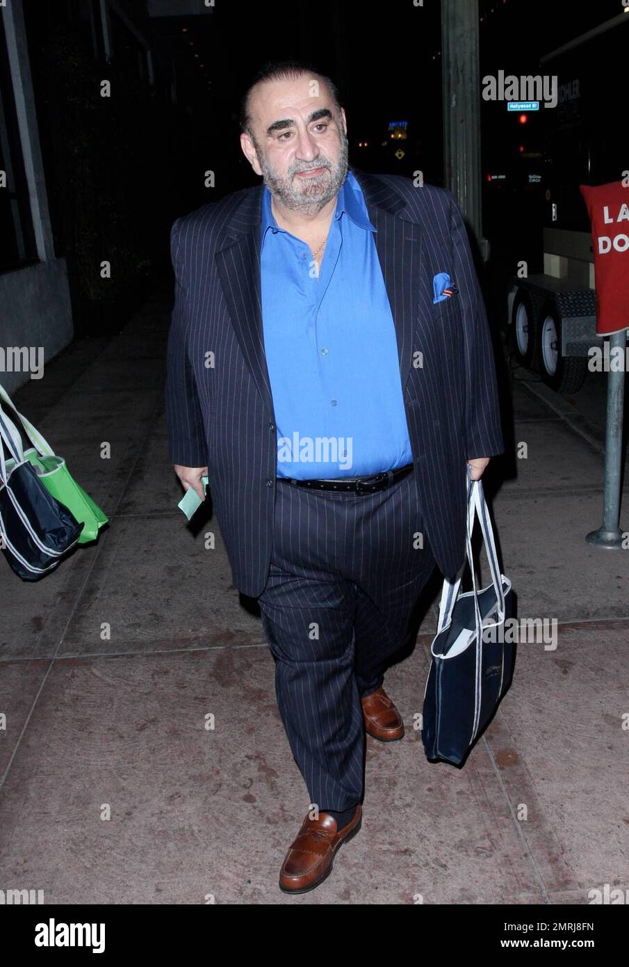 "Borat" actor Ken Davitian enjoys a night out at the restaurant Beso in ...