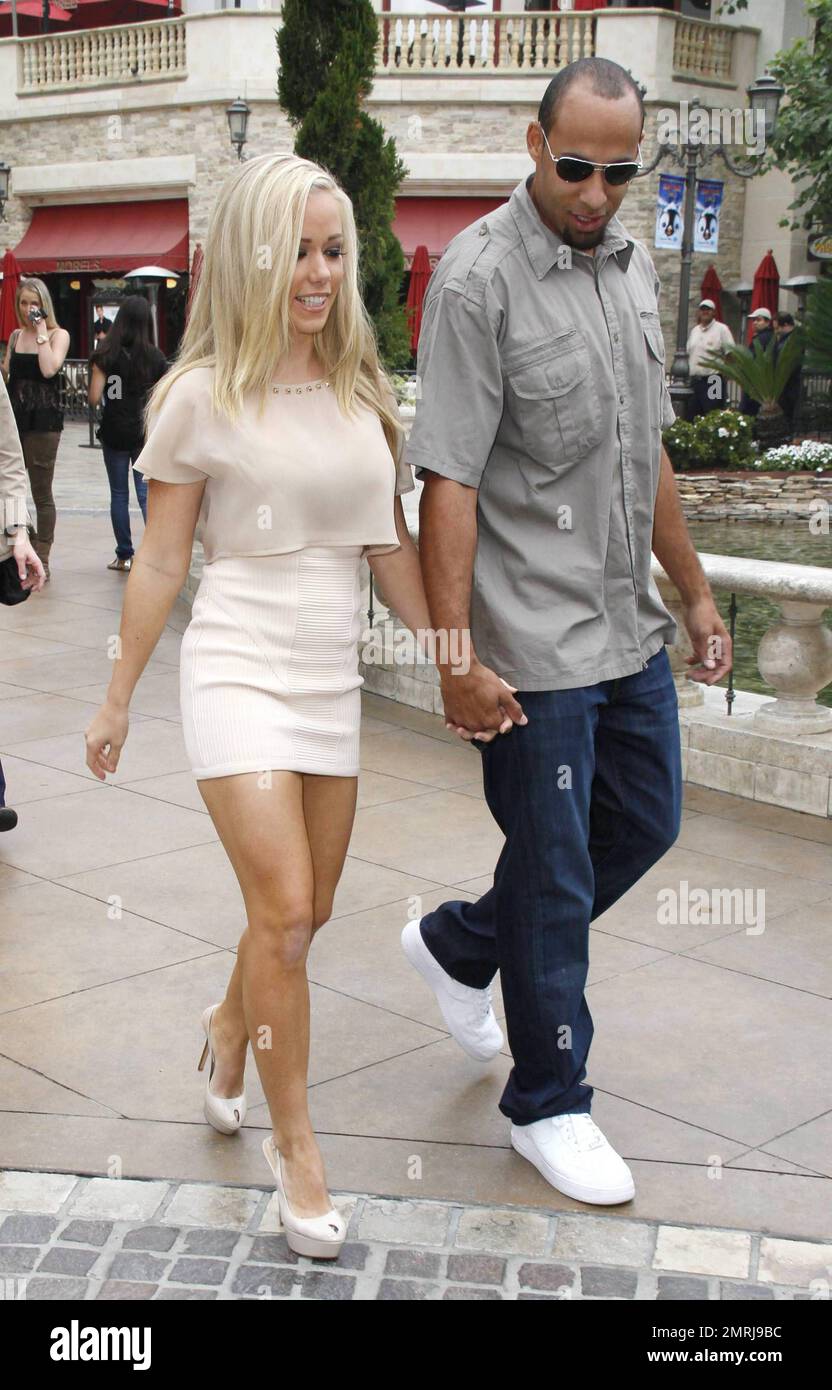 Kendra Wilkinson and husband Hank Baskett arrive at The Grove for the ...