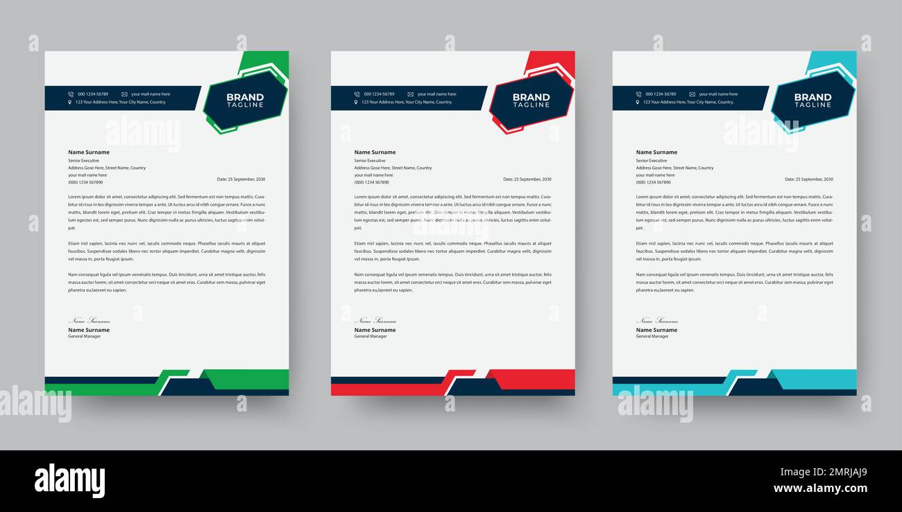 Design letterhead hi-res stock photography and images - Alamy