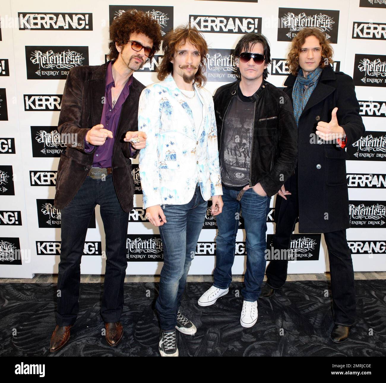At the the relentless energy drink kerrang at the brewery hi-res stock ...