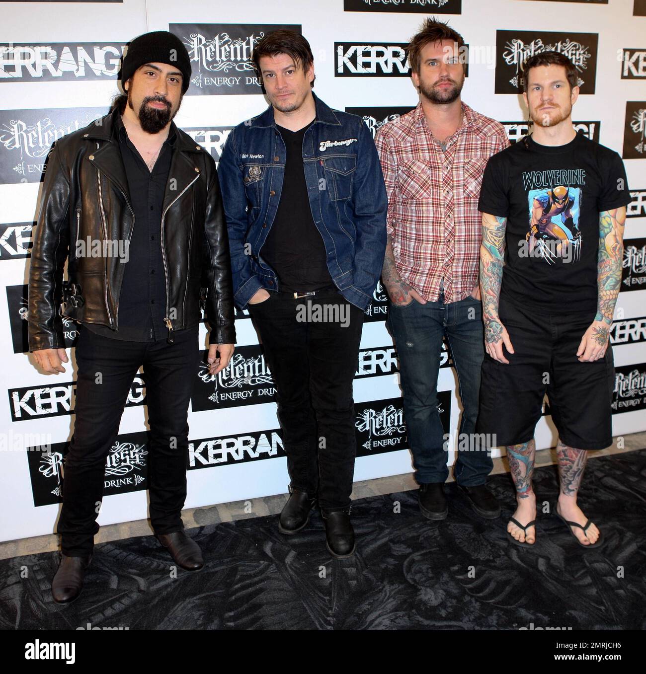 At the the relentless energy drink kerrang at the brewery hi-res stock ...