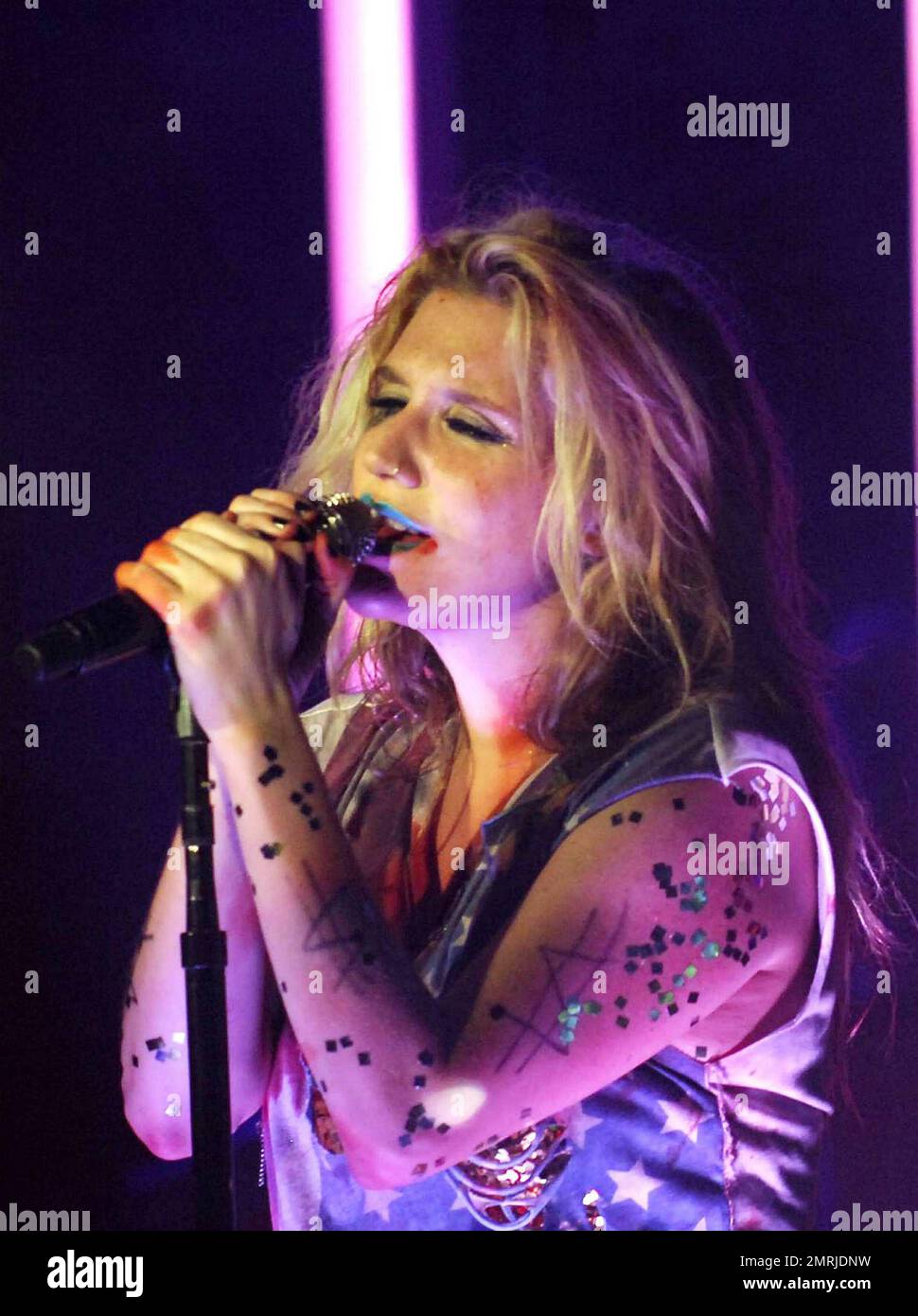 During her Get Sleazy Tour Kesha (aka Kesha Rose Sebert) performs live ...