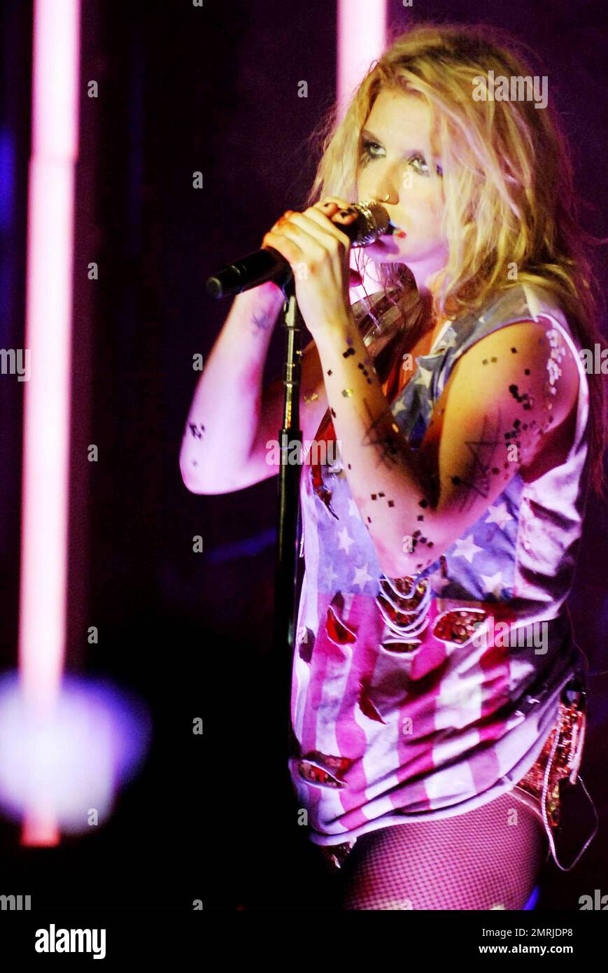 During her Get Sleazy Tour Kesha (aka Kesha Rose Sebert) performs live ...