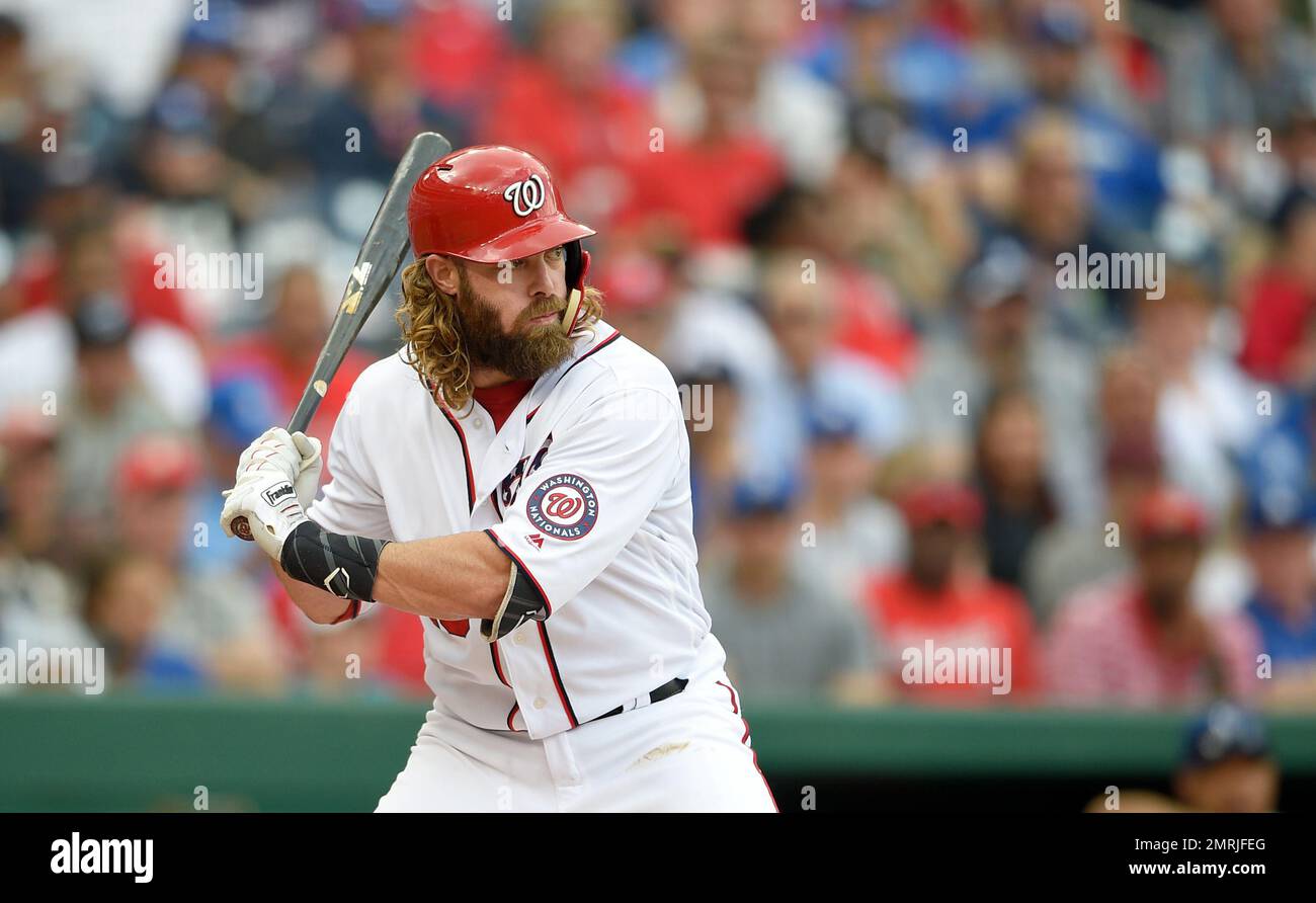 Washington Nationals' Jayson Werth bats during a baseball game against ...