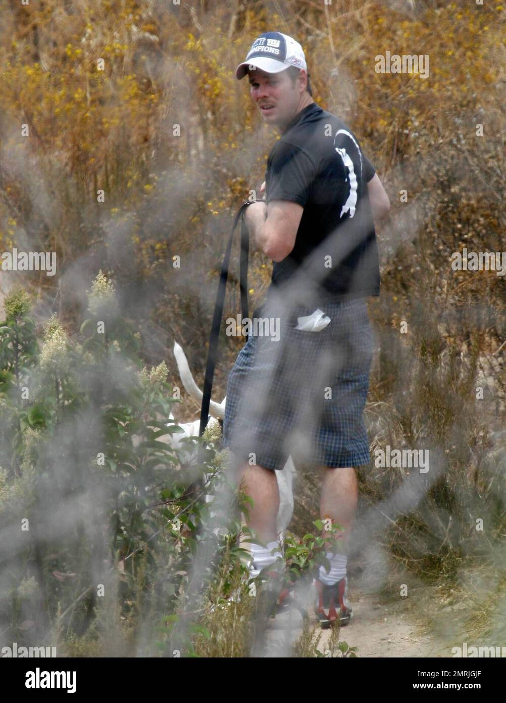 Exclusive!! "Entourage" star Kevin Dillon takes his dogs for a walk in ...