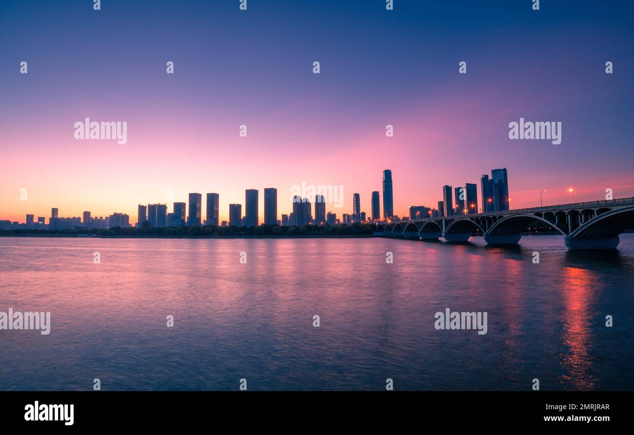View of changsha city Stock Photo - Alamy
