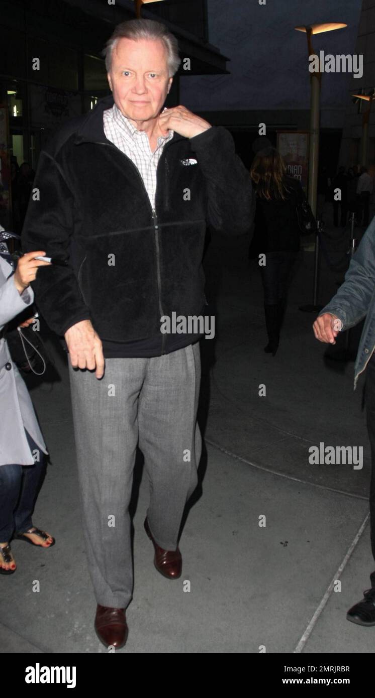 Jon Voight arrives at the premiere of the new film "Kick Ass" in Los ...