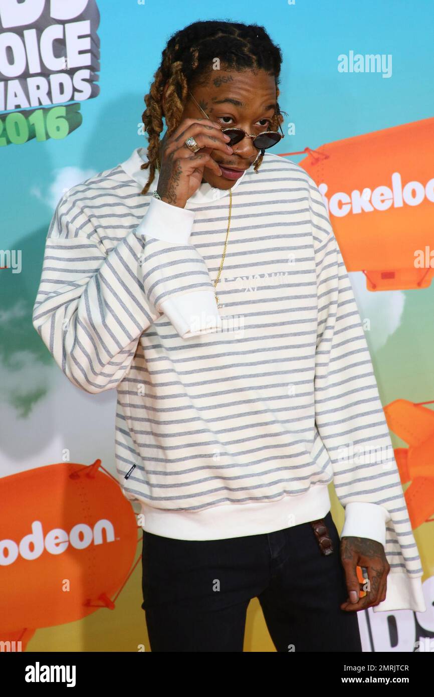 Whiz Khalifa arrives at Nickelodeon's Kid's Choice Awards. Los Angeles ...