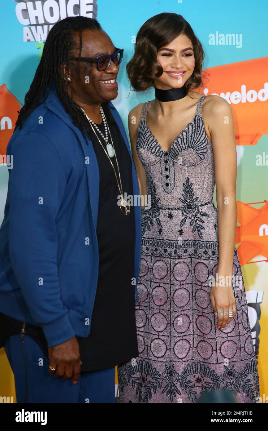 Zendaya arrives at Nickelodeon's Kid's Choice Awards. Los Angeles, CA ...