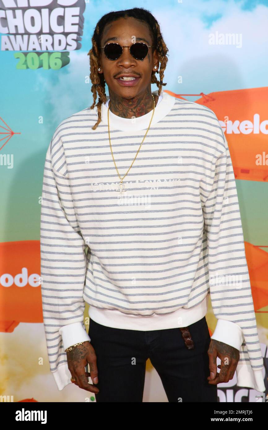 Whiz Khalifa arrives at Nickelodeon's Kid's Choice Awards. Los Angeles ...