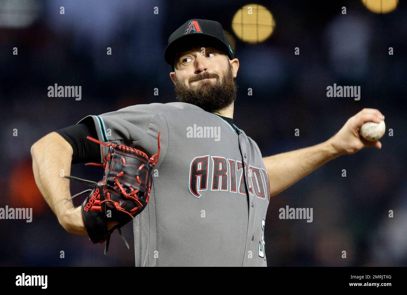 Arizona Diamondbacks pitcher Robbie Ray works against the San Francisco ...