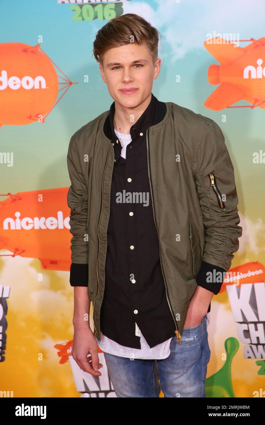 Owen Joyner arrives at Nickelodeon's Kid's Choice Awards. Los Angeles ...