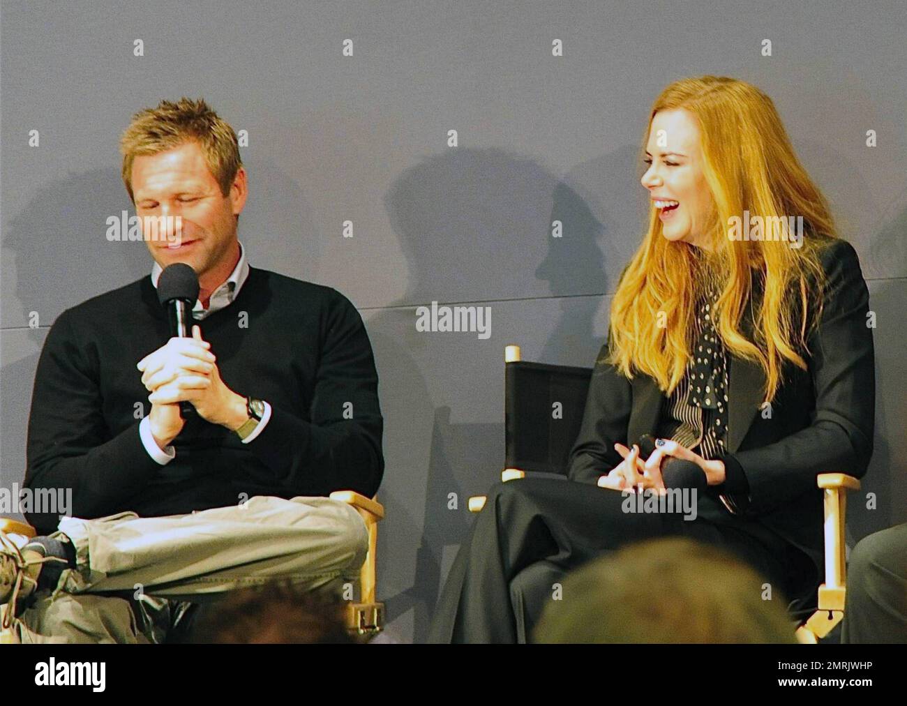 Nicole Kidman and Aaron Eckhart promote their new film "Rabbit Hole" at ...