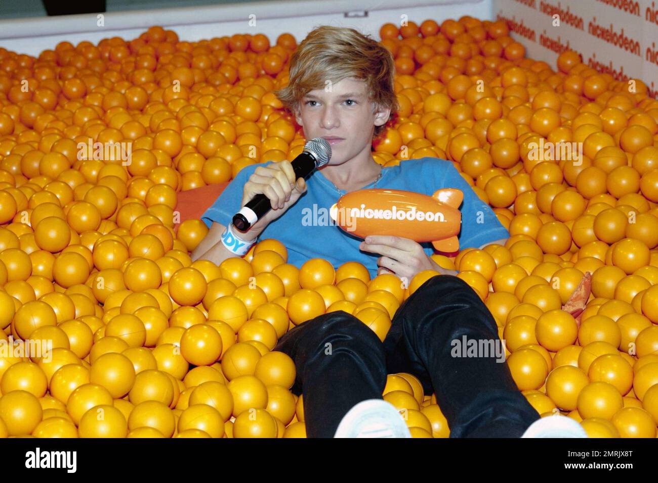 Cody Simpson clowns around in a ball pit at the Nickelodeon Australia ...