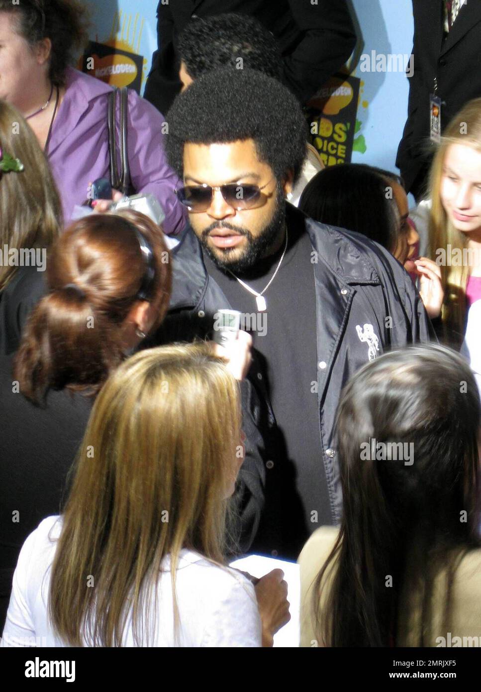 Rapper/actor Ice Cube walks the orange carpet. Kids thanked their stars ...