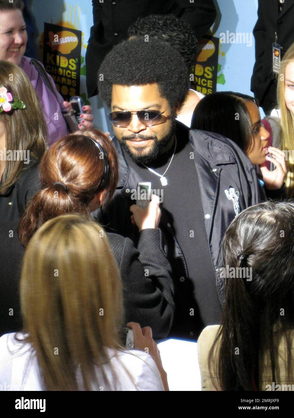 Rapper/actor Ice Cube walks the orange carpet. Kids thanked their stars ...