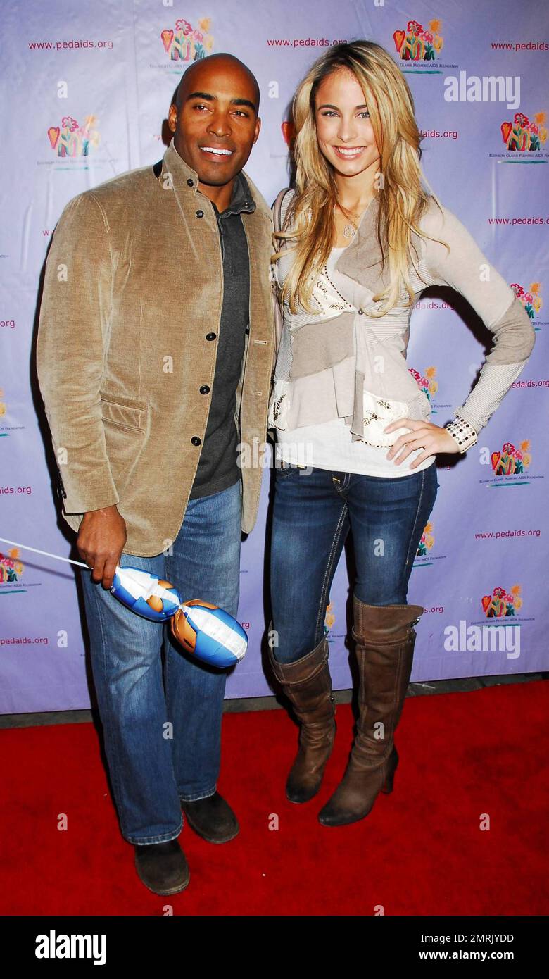 Tiki Barber and Traci Lynn Johnson at the Elizabeth Glaser Pediatric ...