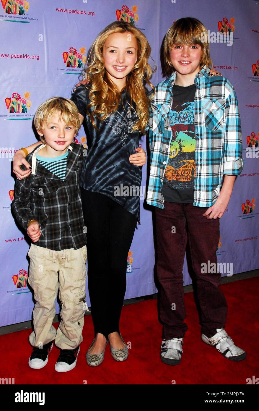 Phoenix, Peyton and Spencer List at the Elizabeth Glaser Pediatric AIDS ...