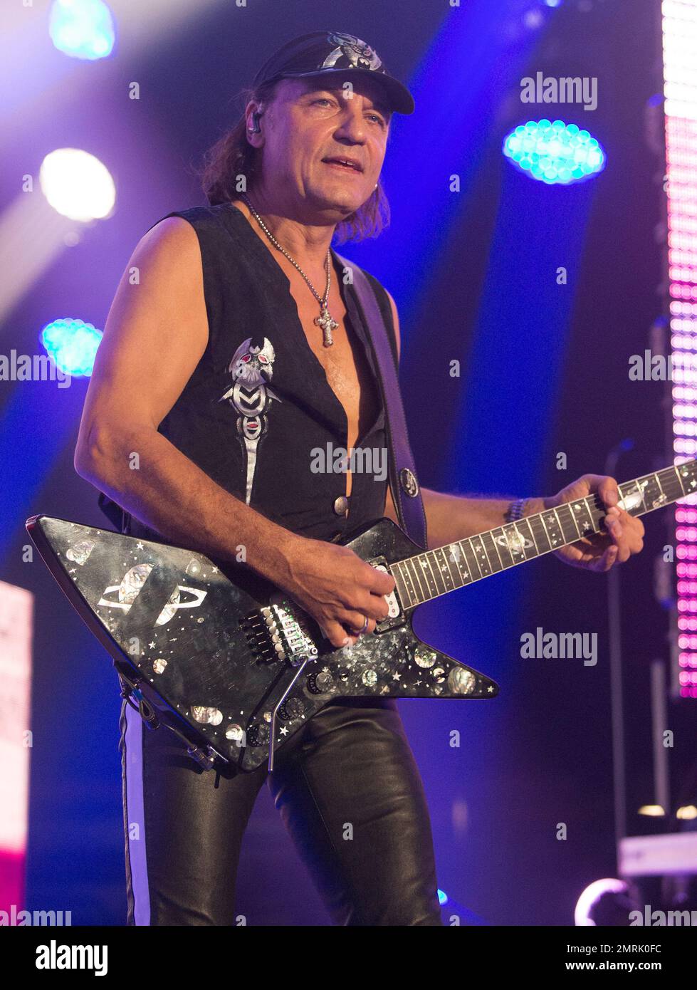 Matthias Jabs of the band Scorpions performs in concert during their ...
