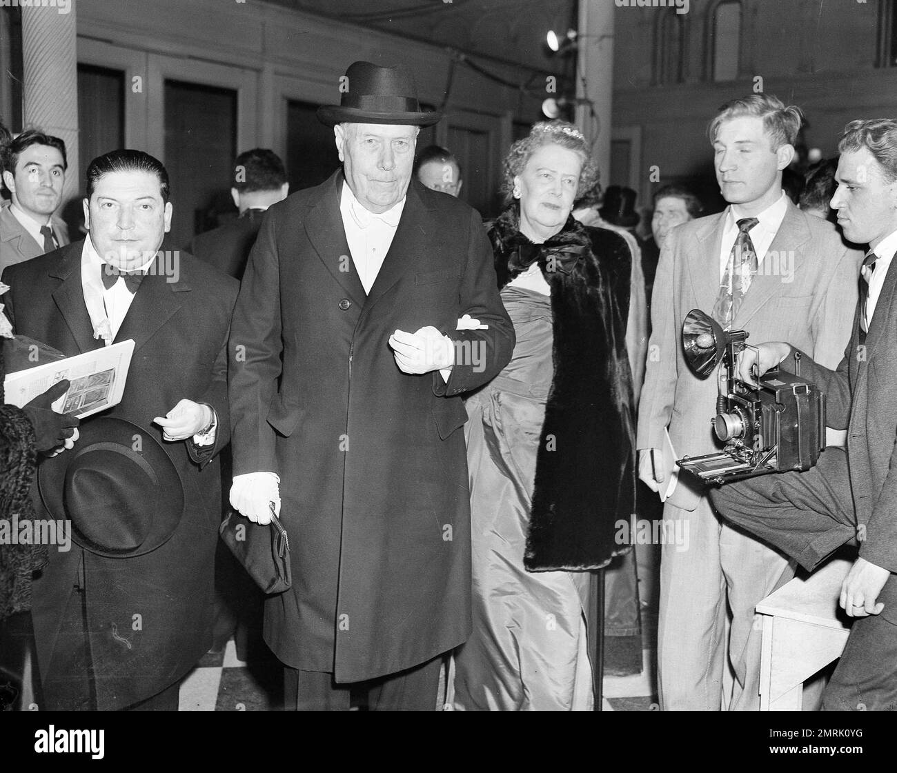 Myron Taylor and his wife Anabel attend the opening of the opera in New ...