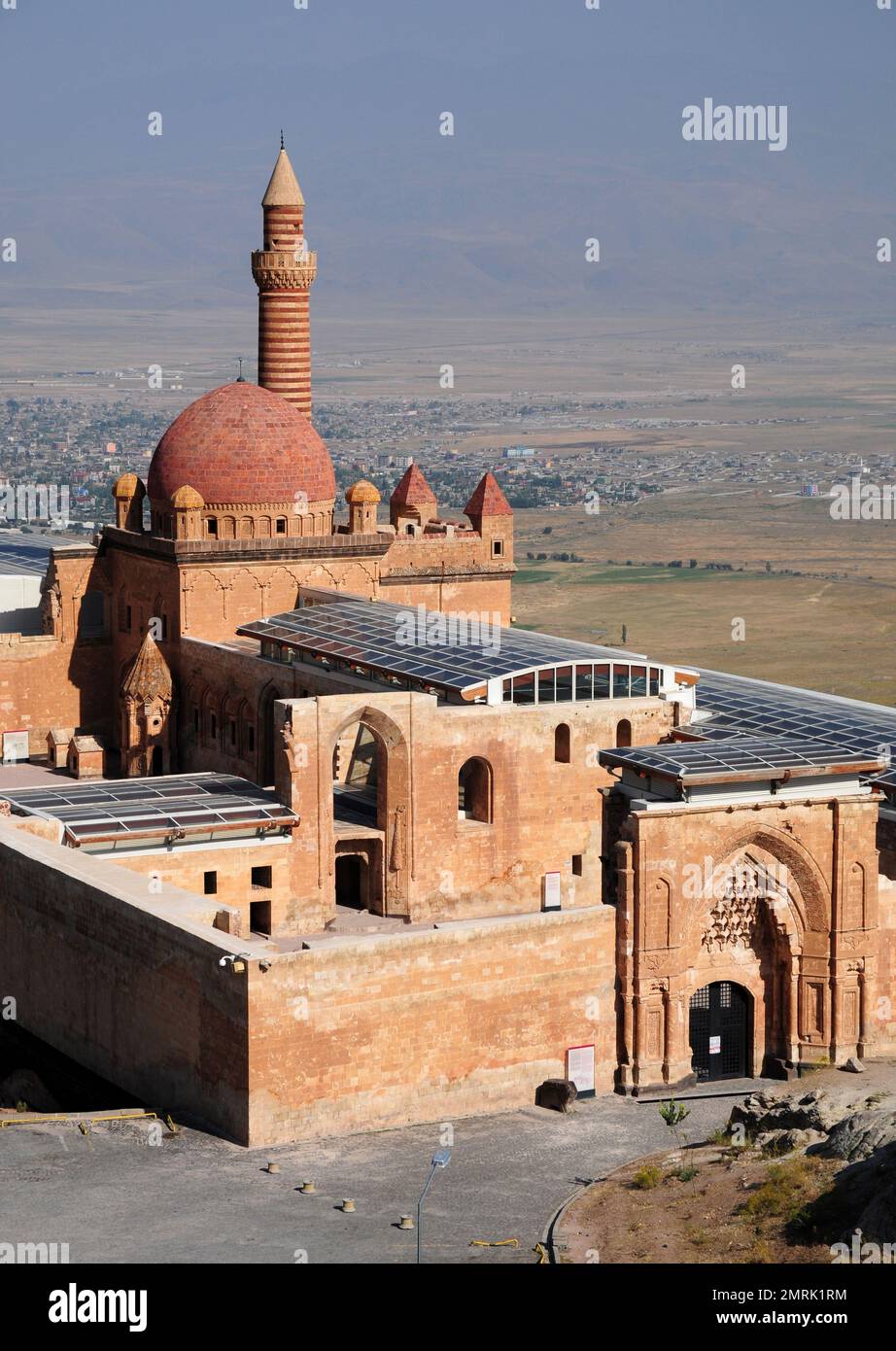 A vertical shot of the Ishak Pasha Palace in Turkey Stock Photo - Alamy