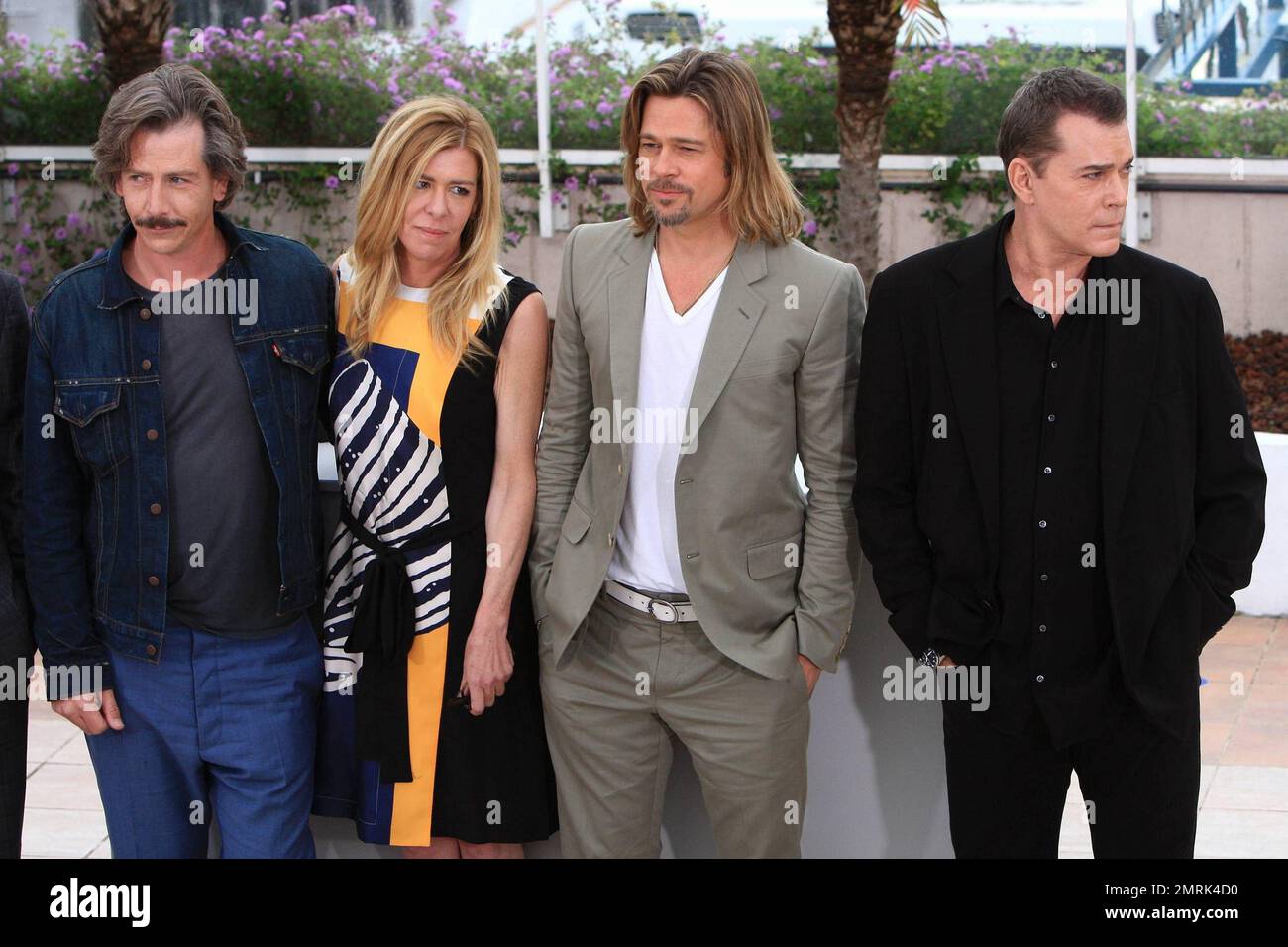 Ben Mendelsohn, Dede Gardner, Brad Pitt, Ray Liotta at the photocall ...