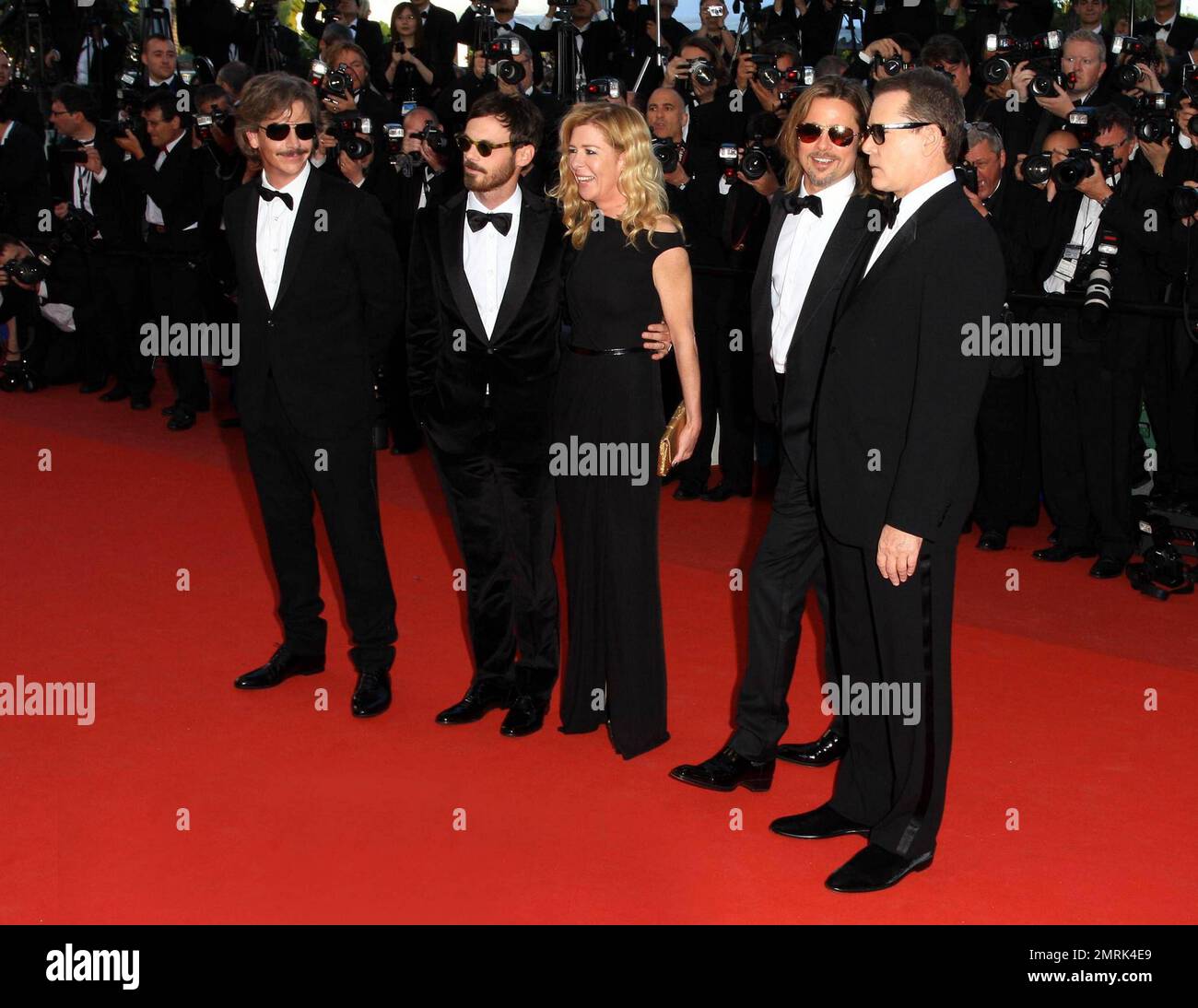 Ben Mendelsohn, Scoot McNairy, Dede Gardner, Brad Pitt, Ray Liotta at ...