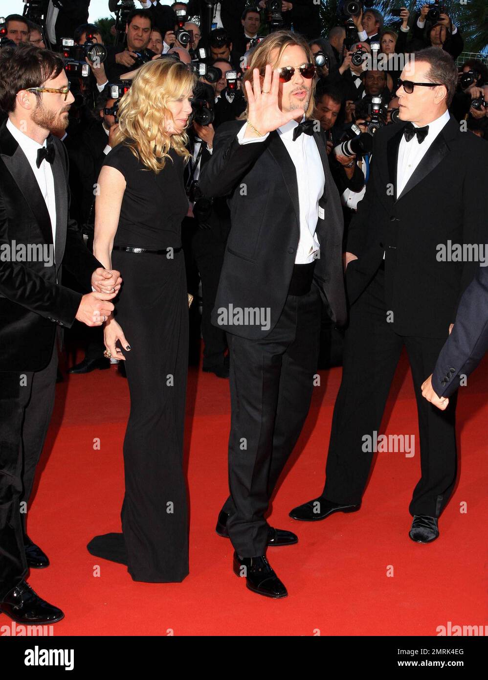 Scoot McNairy, Dede Gardner, Brad Pitt, Ray Liotta at the Premiere of ...