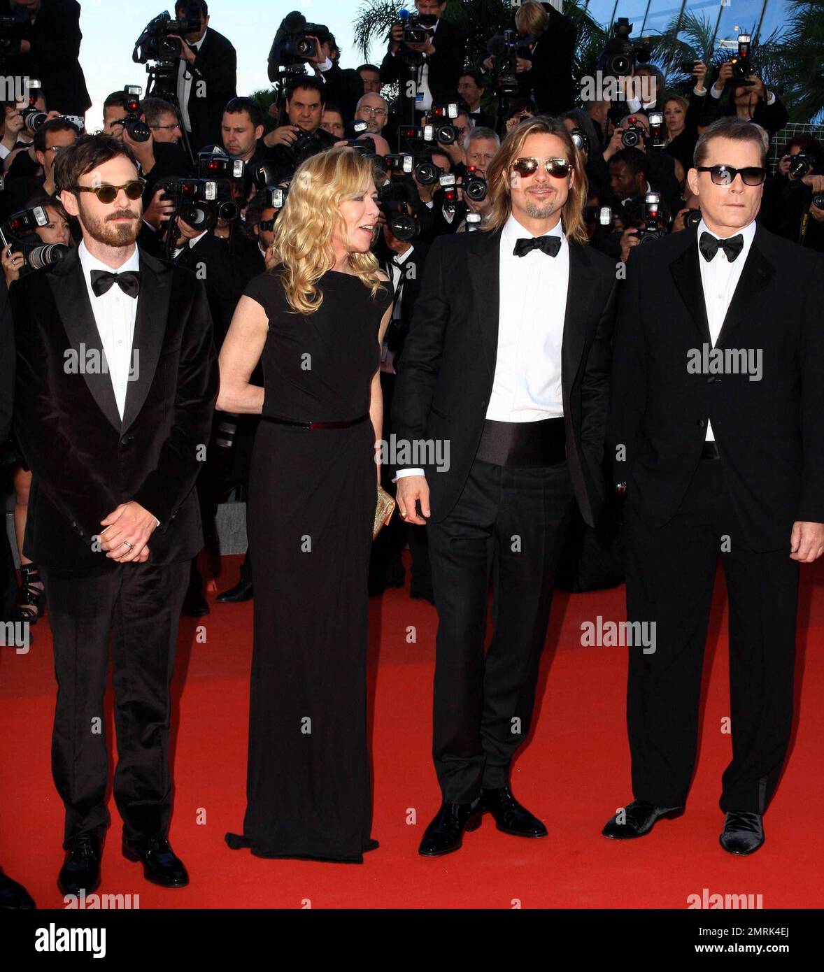 Scoot McNairy, Dede Gardner, Brad Pitt, Ray Liotta at the Premiere of ...