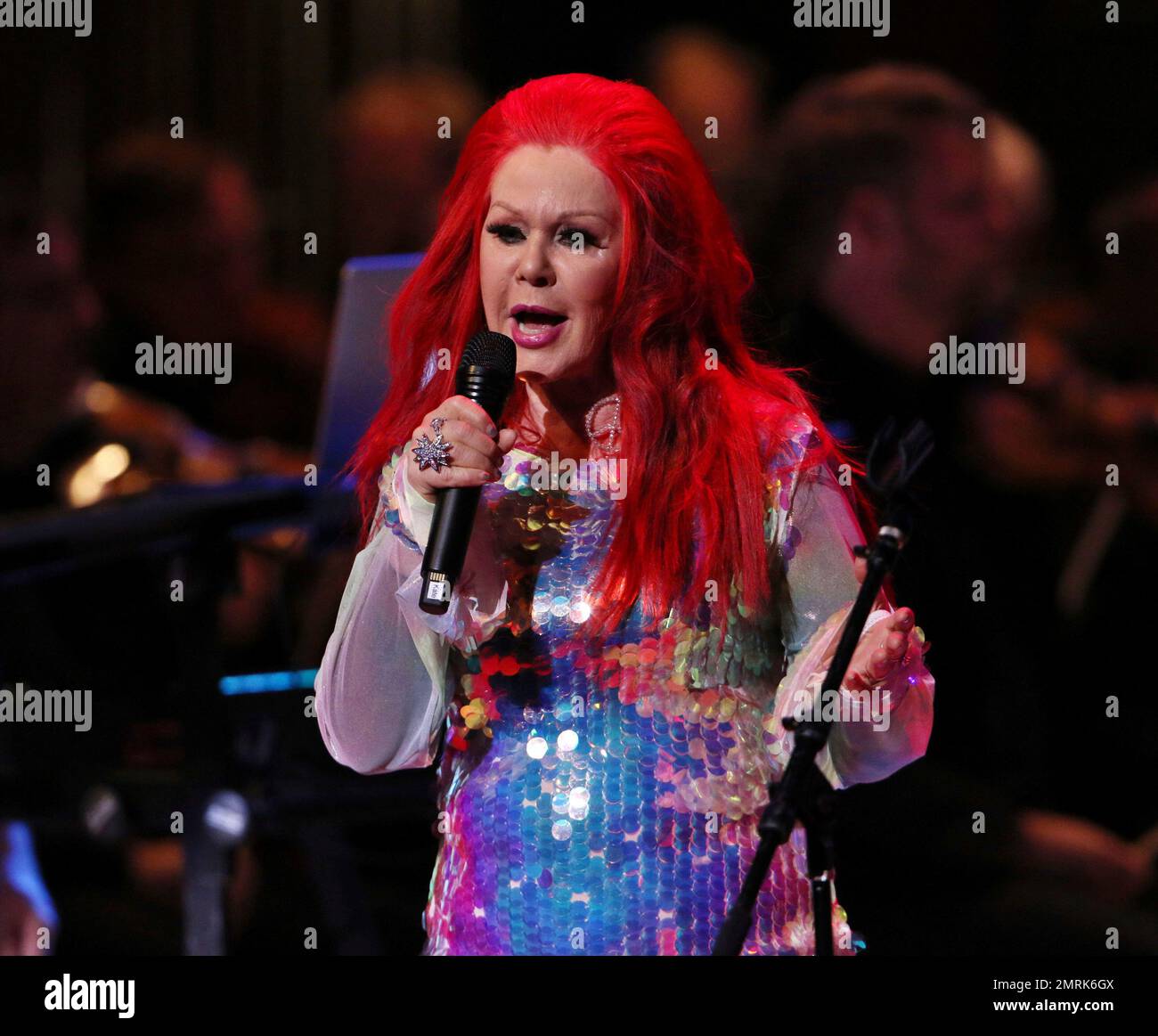 Kate Pierson with The B-52s perform at Atlanta Symphony Hall on Tuesday ...