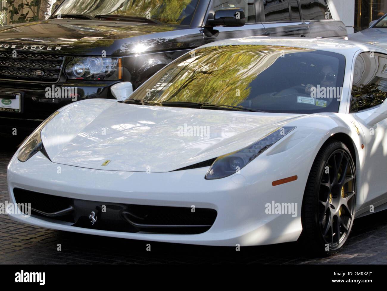 Kim Kardashian White Ferrari 458 Italia Spider