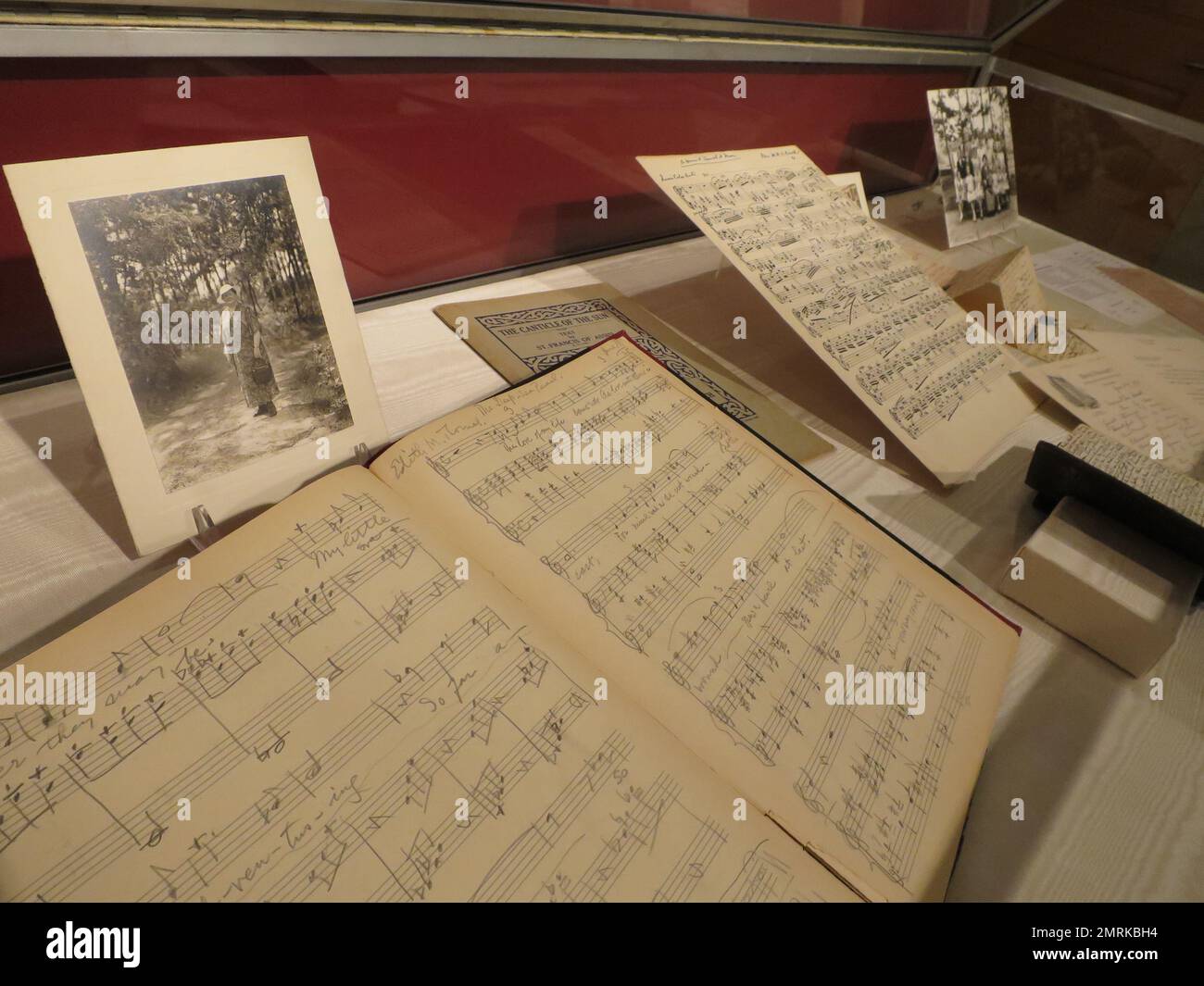 In this Wednesday, Sept. 6, 2017 photo a photograph of composer Amy ...