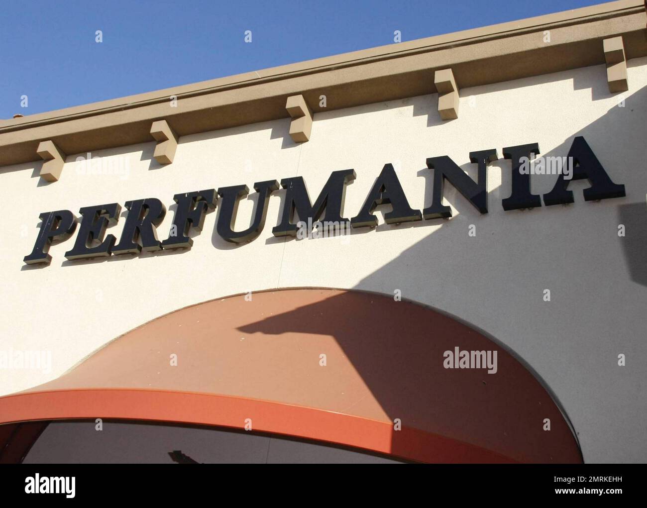 Perfumania shop sign where reality TV star Kim Kardashian launched her ...