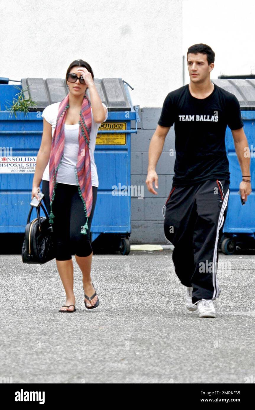 Kim Kardashian and dance partner Mark Ballas leave rehearsal for ...
