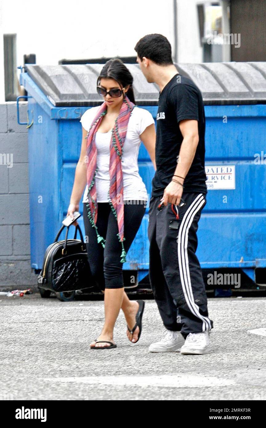 Kim Kardashian and dance partner Mark Ballas leave rehearsal for ...
