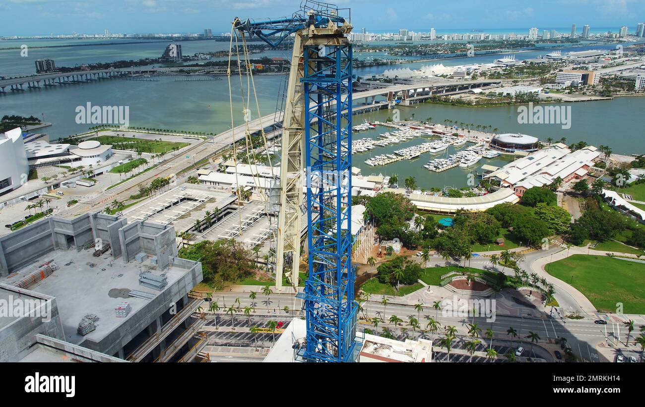 In this Tuesday afternoon, Sept. 12, 2017, provided by DroneBase, an ...