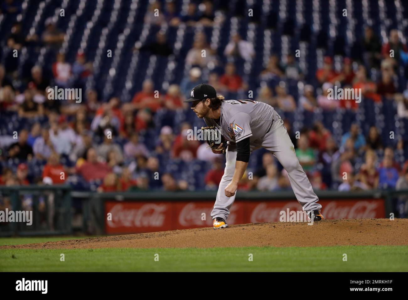Miami Marlins' Dillon Peters in action during a baseball game against ...