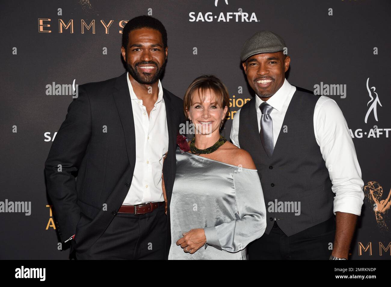 Jarvis W. George, from left, Gabrielle Carteris, and Jason Winston ...