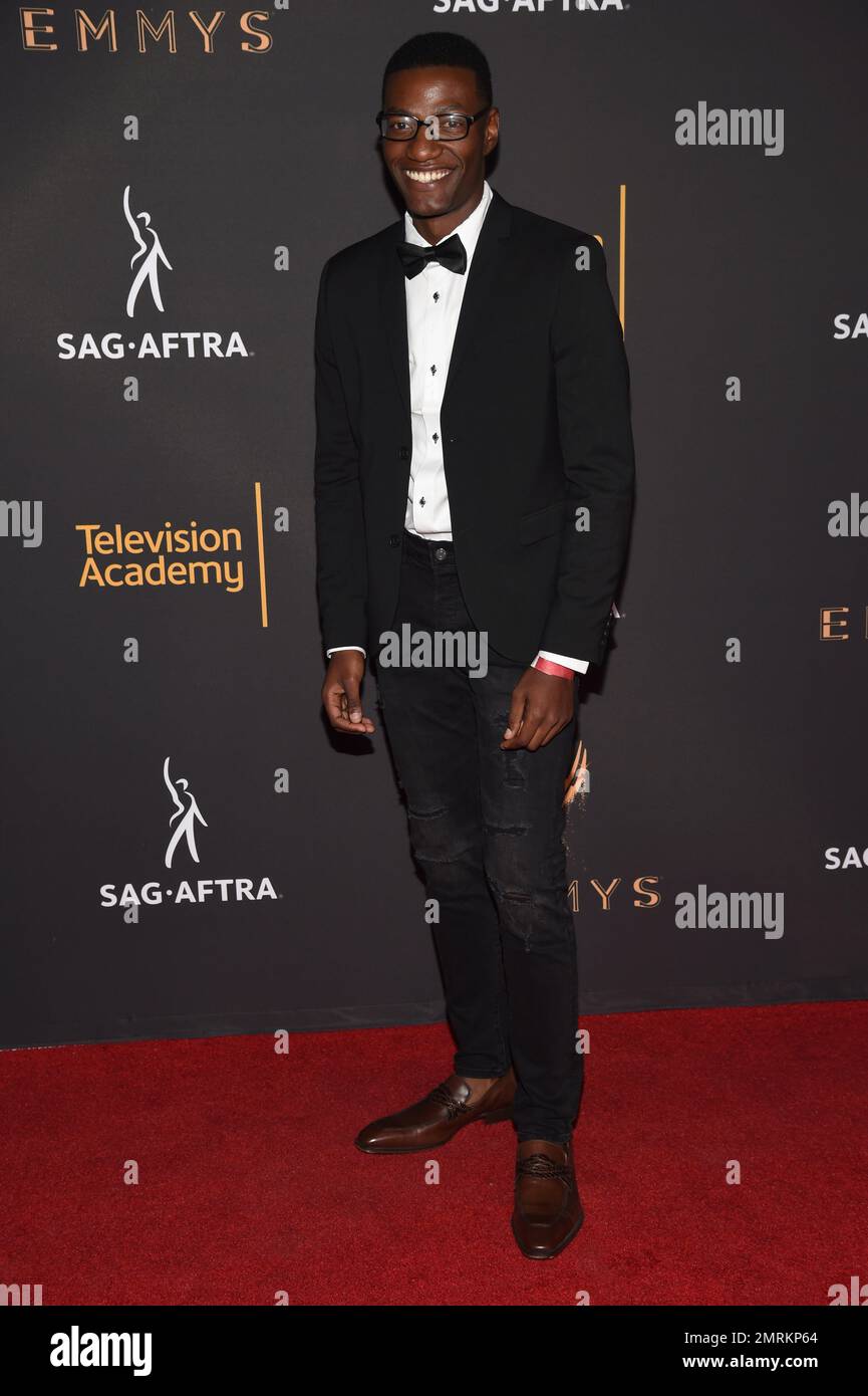 Brandon K. Hampton arrives at the 2017 Dynamic and Diverse Emmy Nominee ...