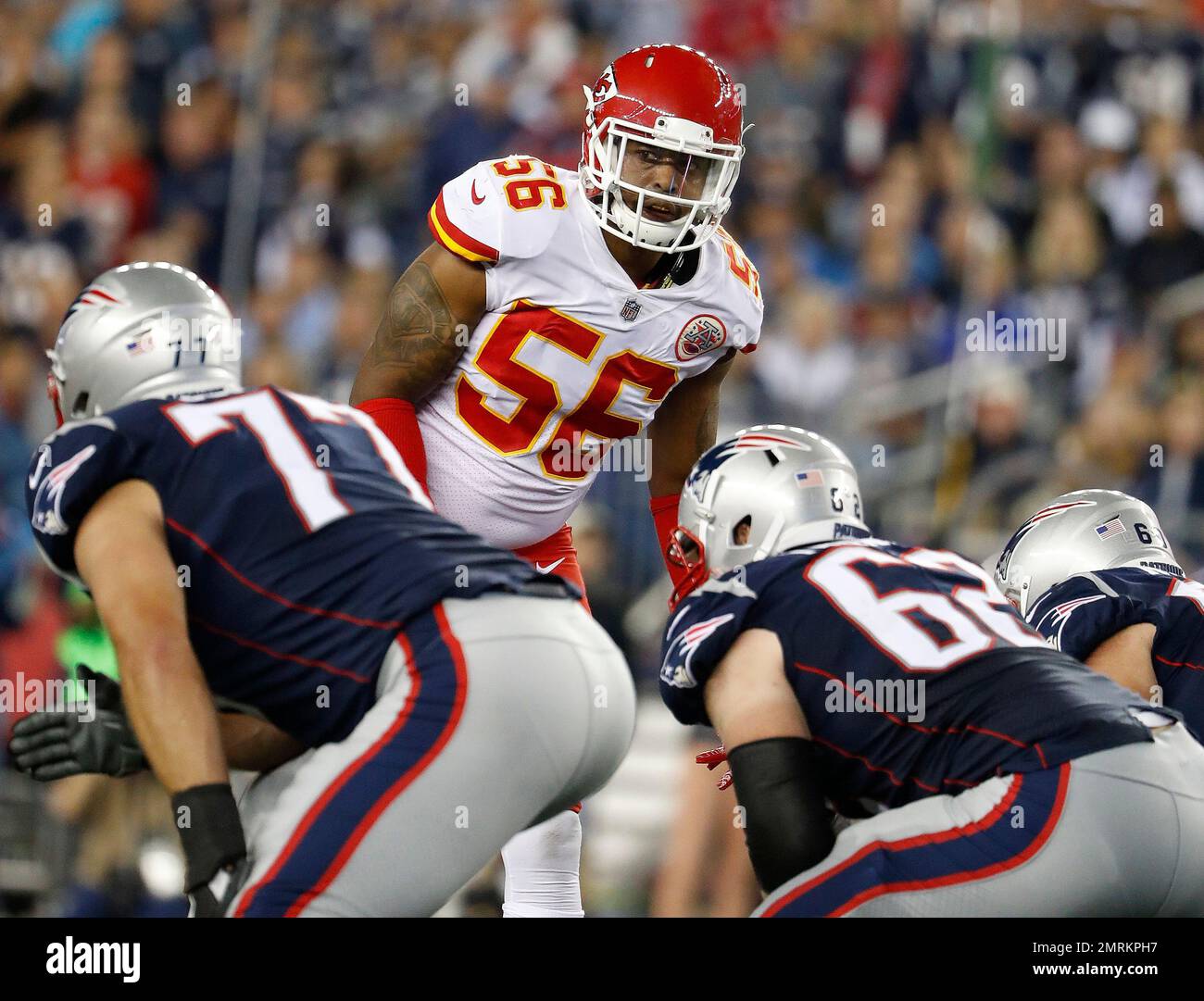 Kansas City Chiefs inside linebacker Derrick Johnson during an NFL ...