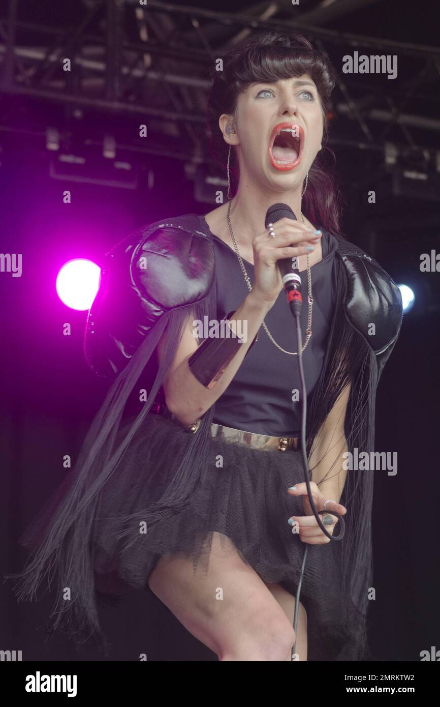 Kimbra performs live in concert at the 2012 Big Day Out held at the ...