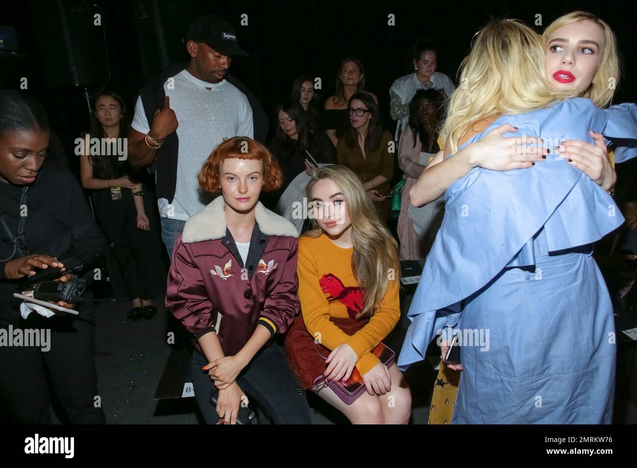 Model Kacy Hill, from left, singer Sabrina Carpenter and actress Emma ...