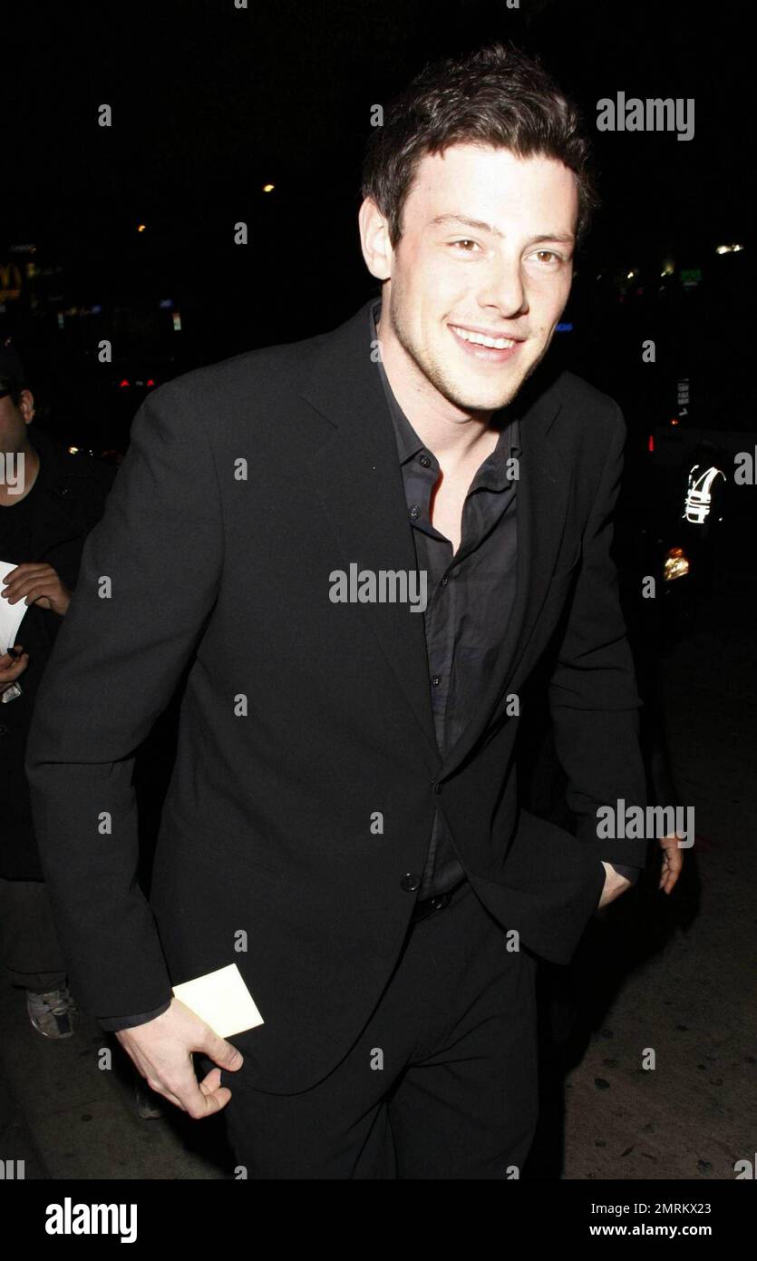 Cory Monteith Partying