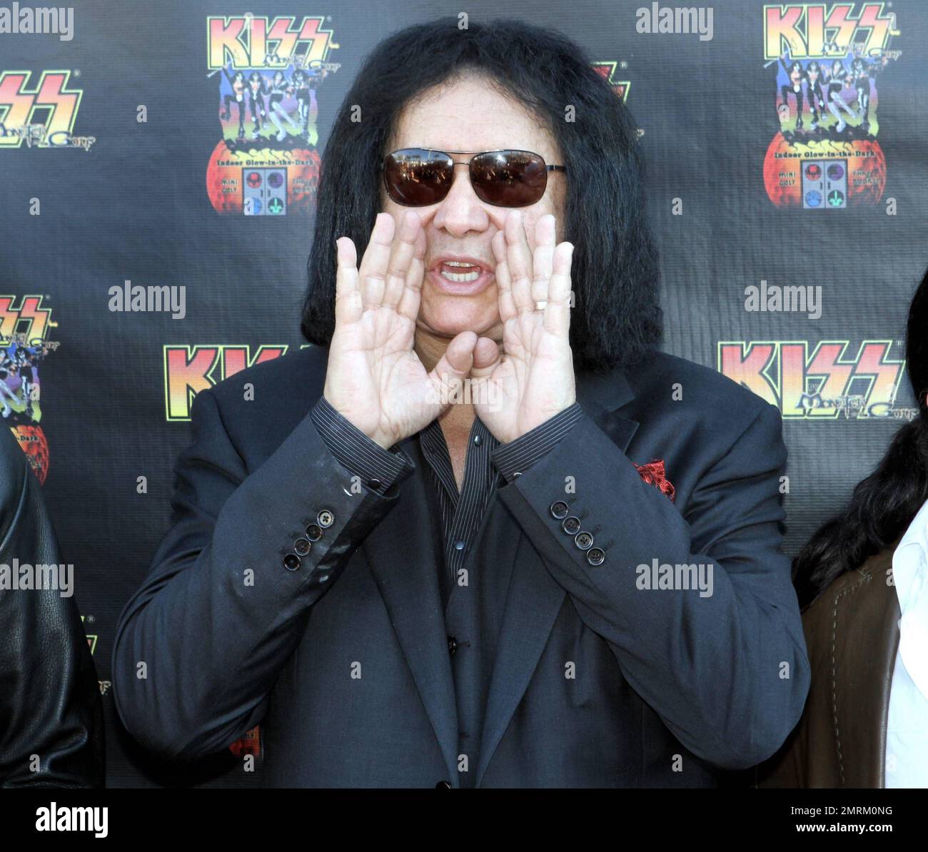 Gene Simmons attends the KISS by Monster Mini Golf grand opening in Las ...
