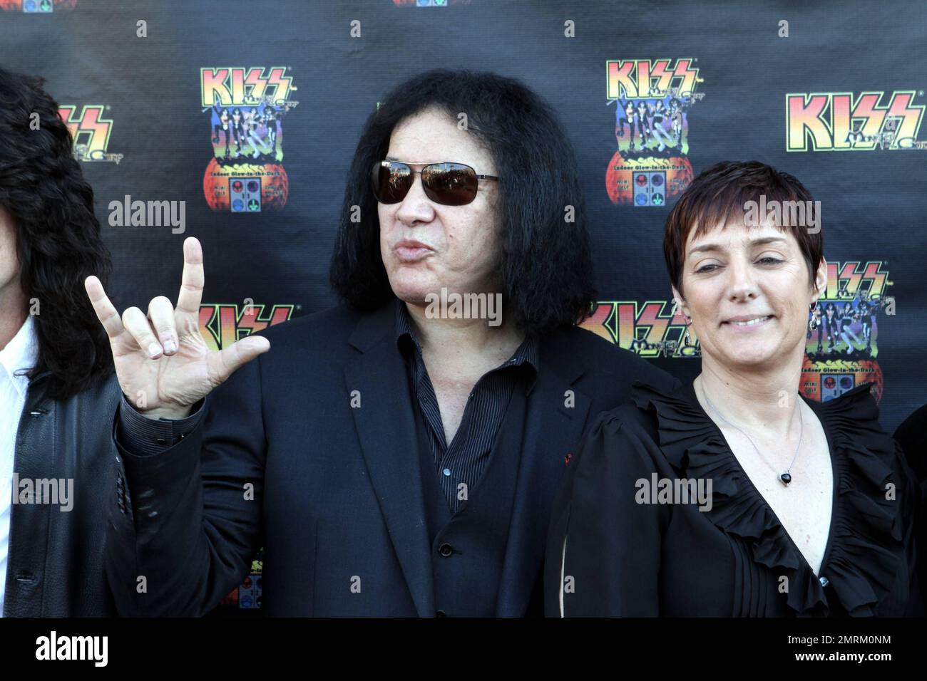 Gene Simmons attends the KISS by Monster Mini Golf grand opening in Las ...
