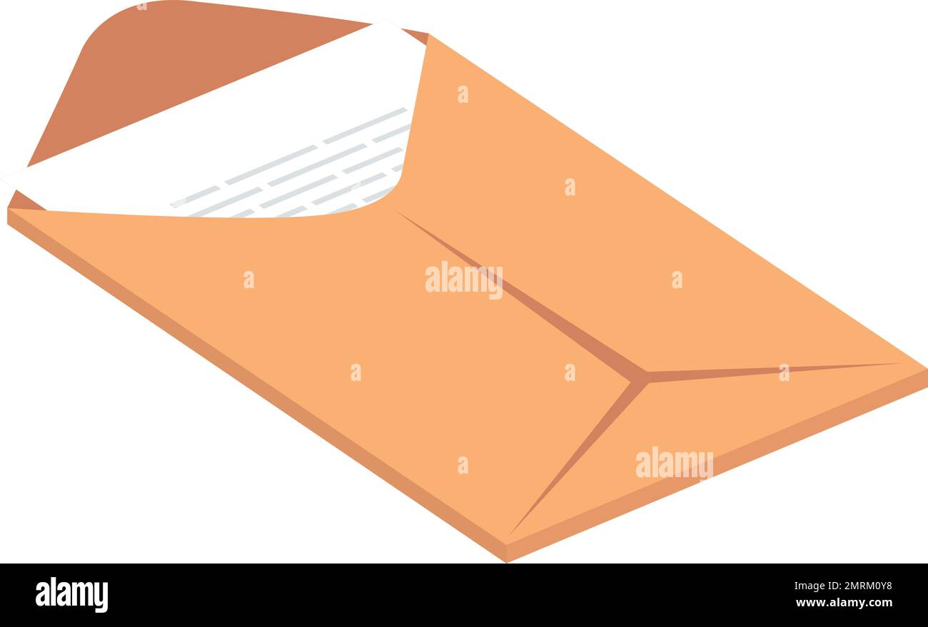 envelope mail open document Stock Vector Image & Art - Alamy