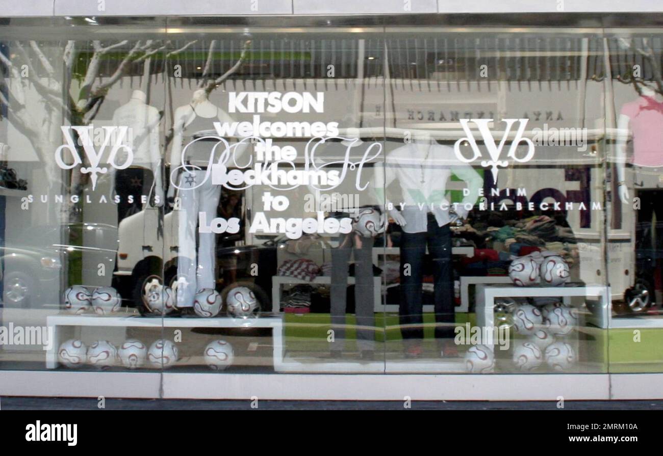 Even the stores in LA have gone Beckham crazy. Trendy boutique Kitson ...