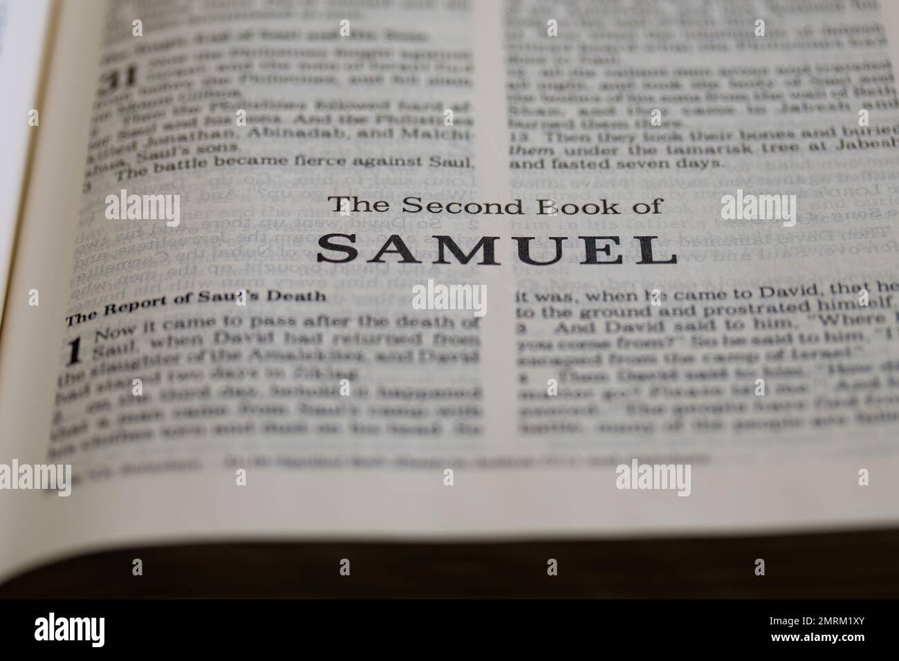 Book of samuel hi-res stock photography and images - Alamy