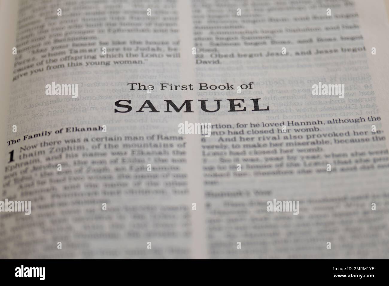 Bible first samuel hi-res stock photography and images - Alamy