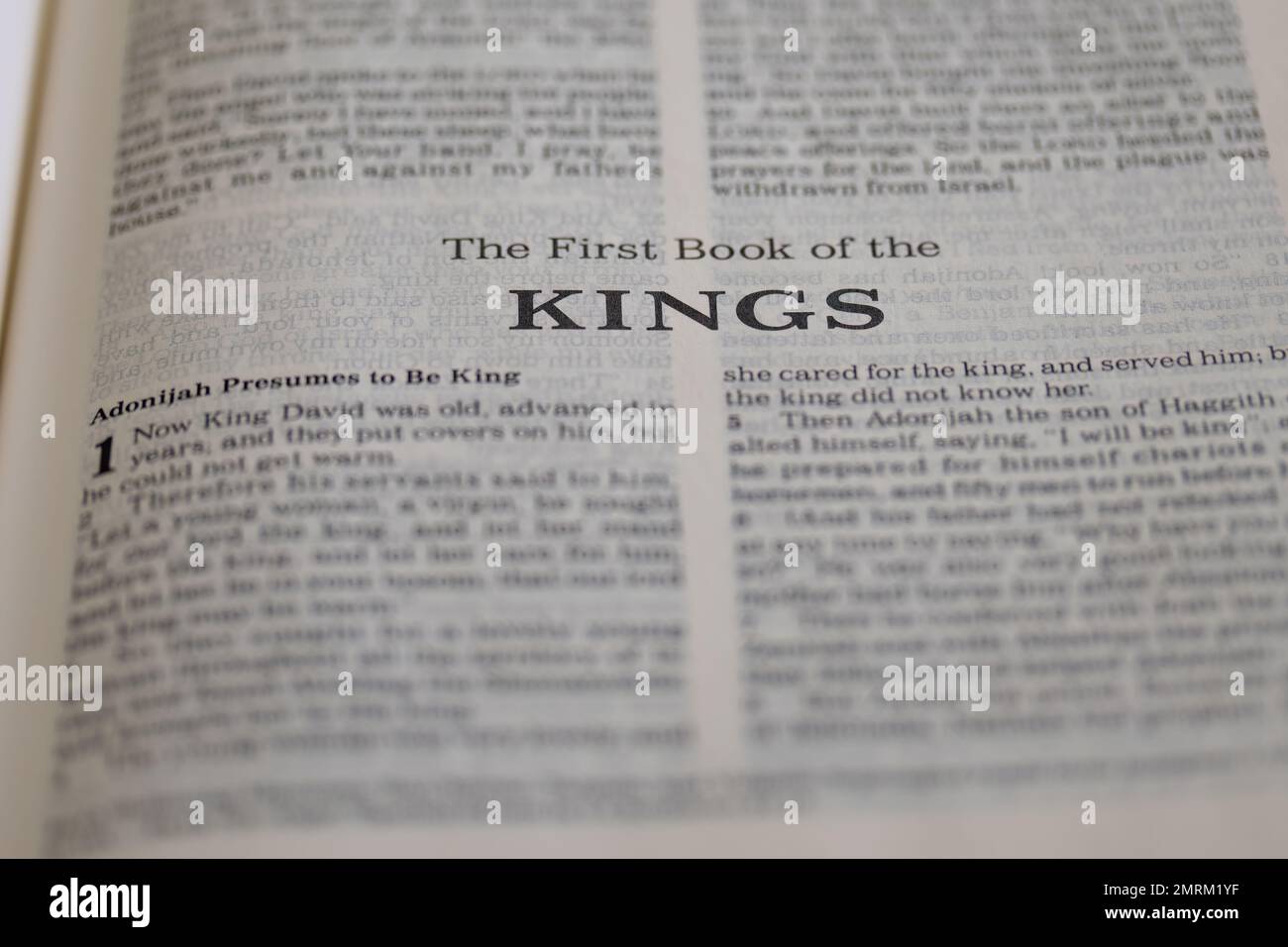 Bible first kings hi-res stock photography and images - Alamy